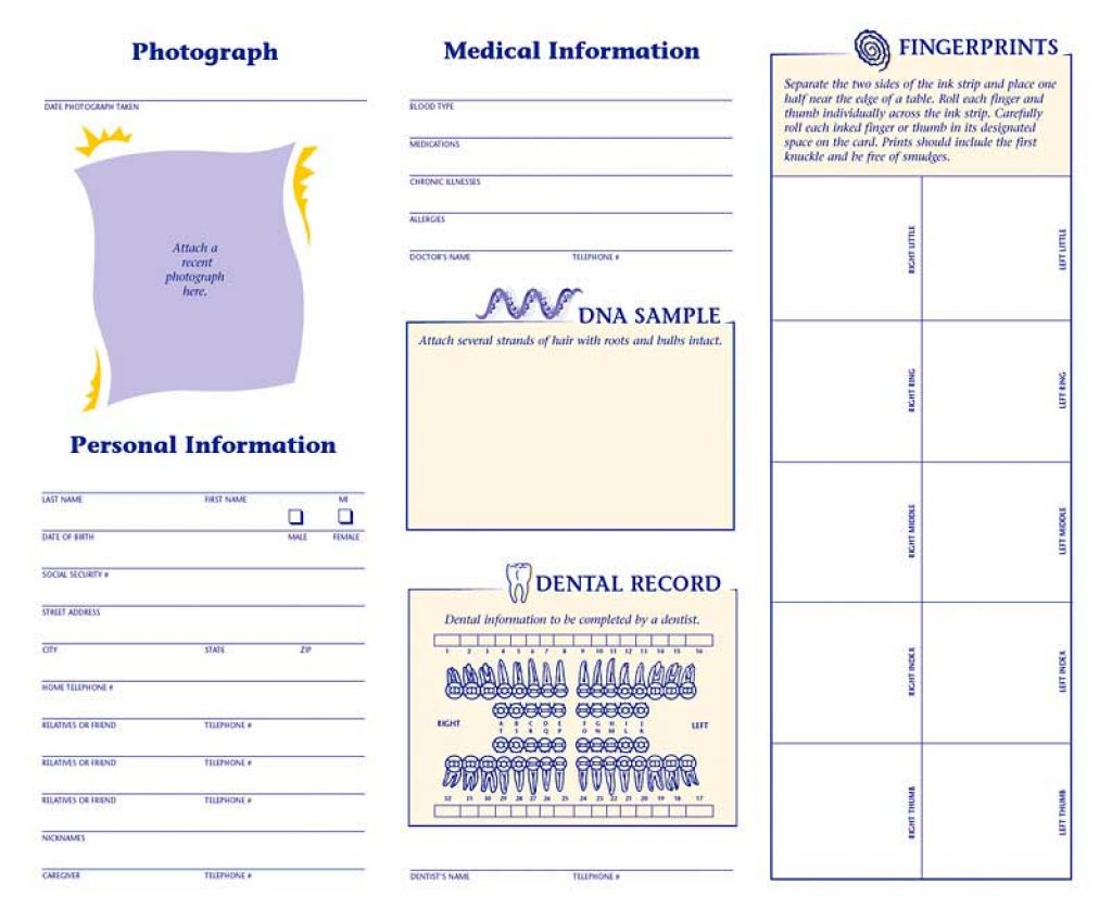 Adult Identification Card With Ink Strip | Prevention Resources