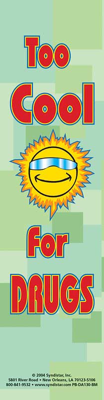 Too Cool for Drugs Bookmark | Prevention & Treatment Resources