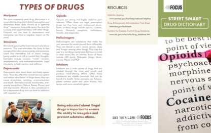 Drug Slang Dictionary Pamphlet | Prevention Treatment Resources