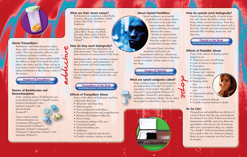 Tranquilizers and Painkillers Pamphlet | Prevention Resources