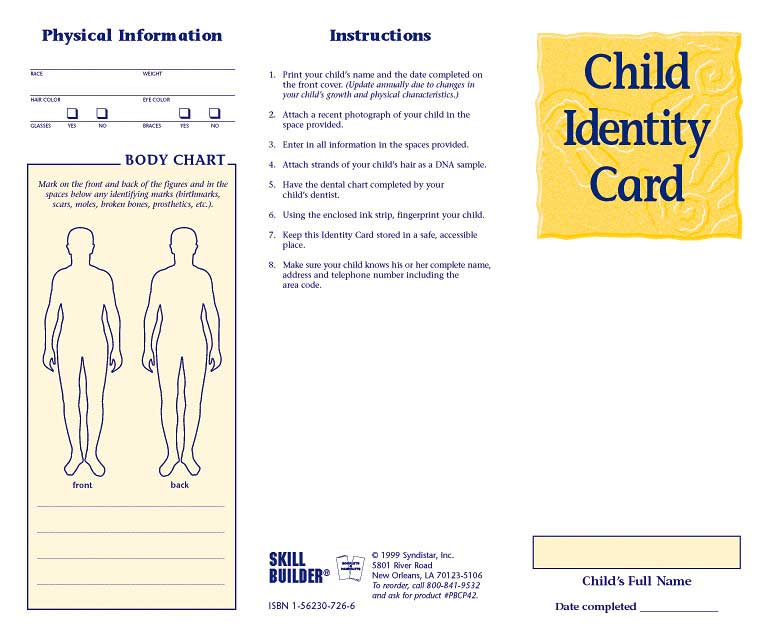 Child Identity Card