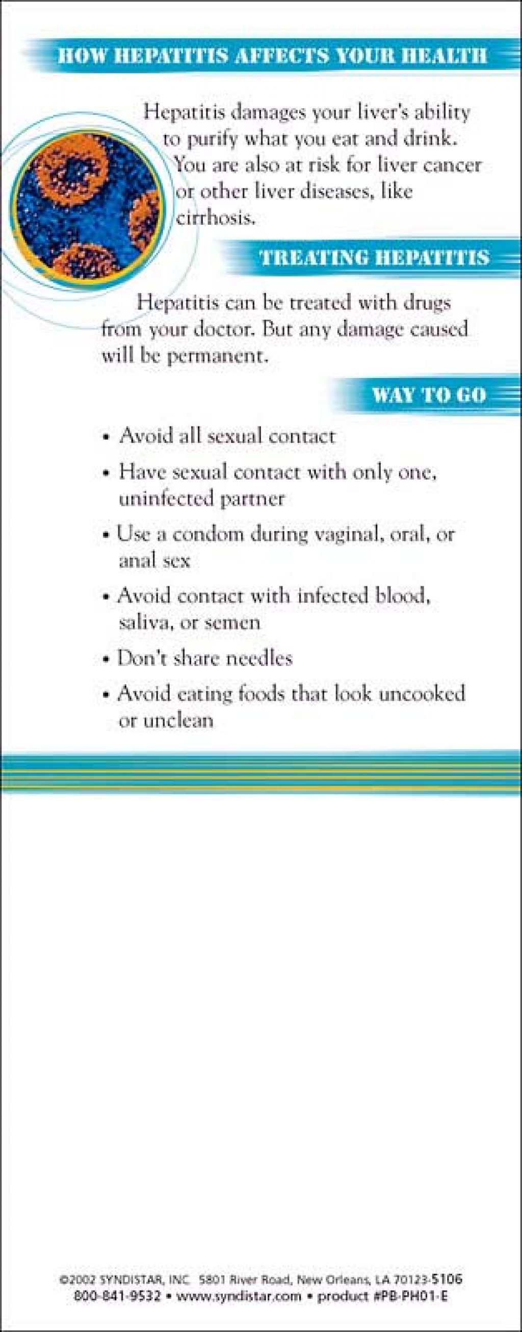 Hepatitis Rack Card | Prevention and Treatment Resource Press