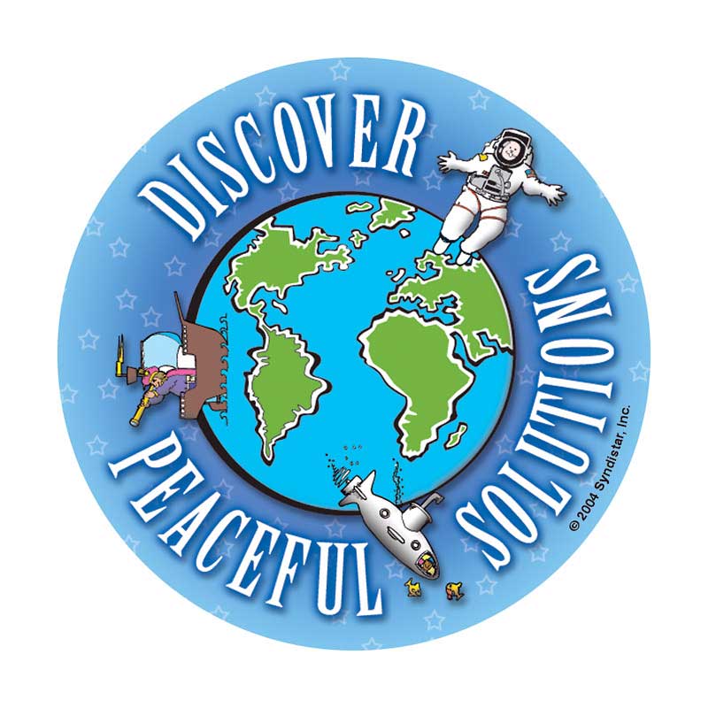 Discover Peaceful Solutions Sticker | Mental Health | PTR Press
