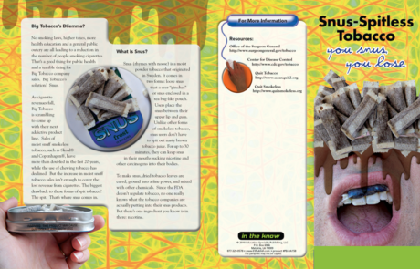 Snus Spitless Tobacco Pamphlet | Prevention & Treatment Resources