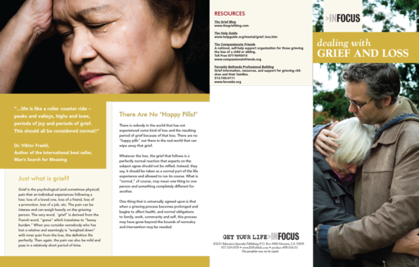 Dealing with Grief and Loss Pamphlets | Prevention and Treatment ...