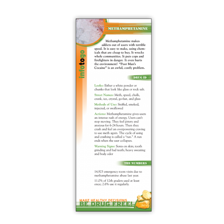 Methamphetamine Rack Card | Prevention and Treatment Resource Press