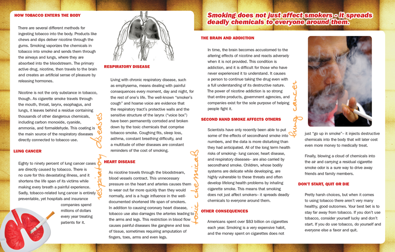 How Tobacco Affects the Body Pamphlet | Prevention Treatment Resource