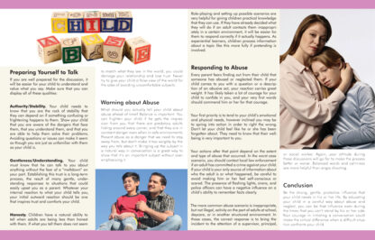 Talking About Child Abuse Pamphlet | Parenting | PTR Press