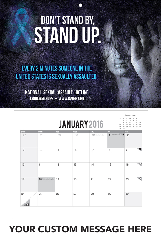 Don't Stand By, Stand Up Calendar | Prevention and Treatment Resource Press
