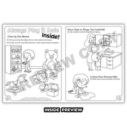"Play it Safe! Be a Super Safe Kid!" Injury Prevention Activity Book
