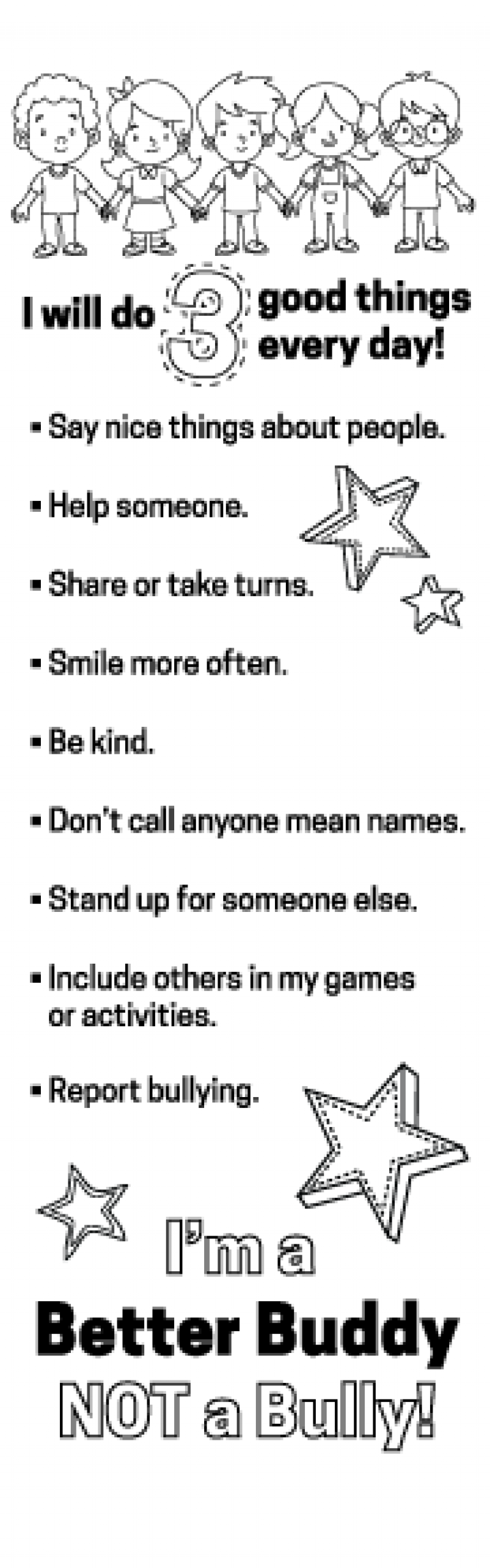 Bullying Prevention Bookmark | Be a Better Buddy | PTR Press