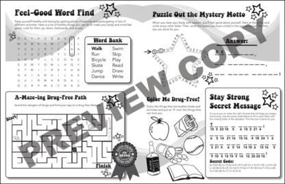 Drug Free Activity Sheet | Live Free! Drug Free! Red Ribbons | PTR Press