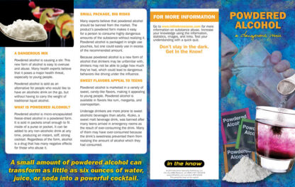 Powdered Alcohol Pamphlet | Prevention & Treatment Resources