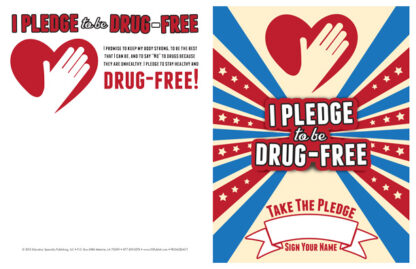 "I Pledge to be Drug-Free!" Activity Sheet | Prevention and Treatment ...