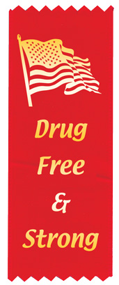 "Drug-Free & Strong" Red Ribbons | Prevention Resources