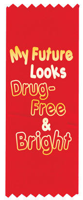 "My Future Looks Drug-Free & Bright" Red Ribbons | PTR Press