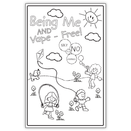 "Being Me and Vape Free!" Coloring Poster | Prevention Resources