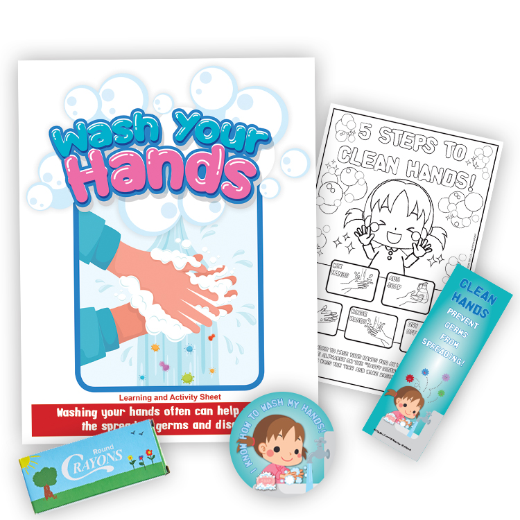 "Wash Your Hands!" Pre-Assembled Activity Kit for Kids