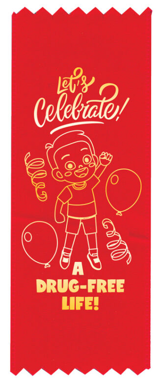 Let's Celebrate A Drug-Free Life Stickers | Prevention Treatment Resource